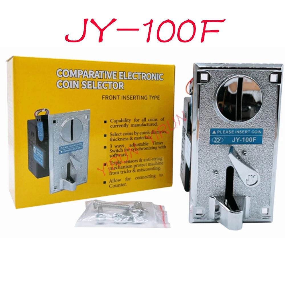 JY100F Монетоприемник JY100F Электронный процессор Монетоприемник Селектор Порравненный монетоприемник для аркадного игрового автомата
