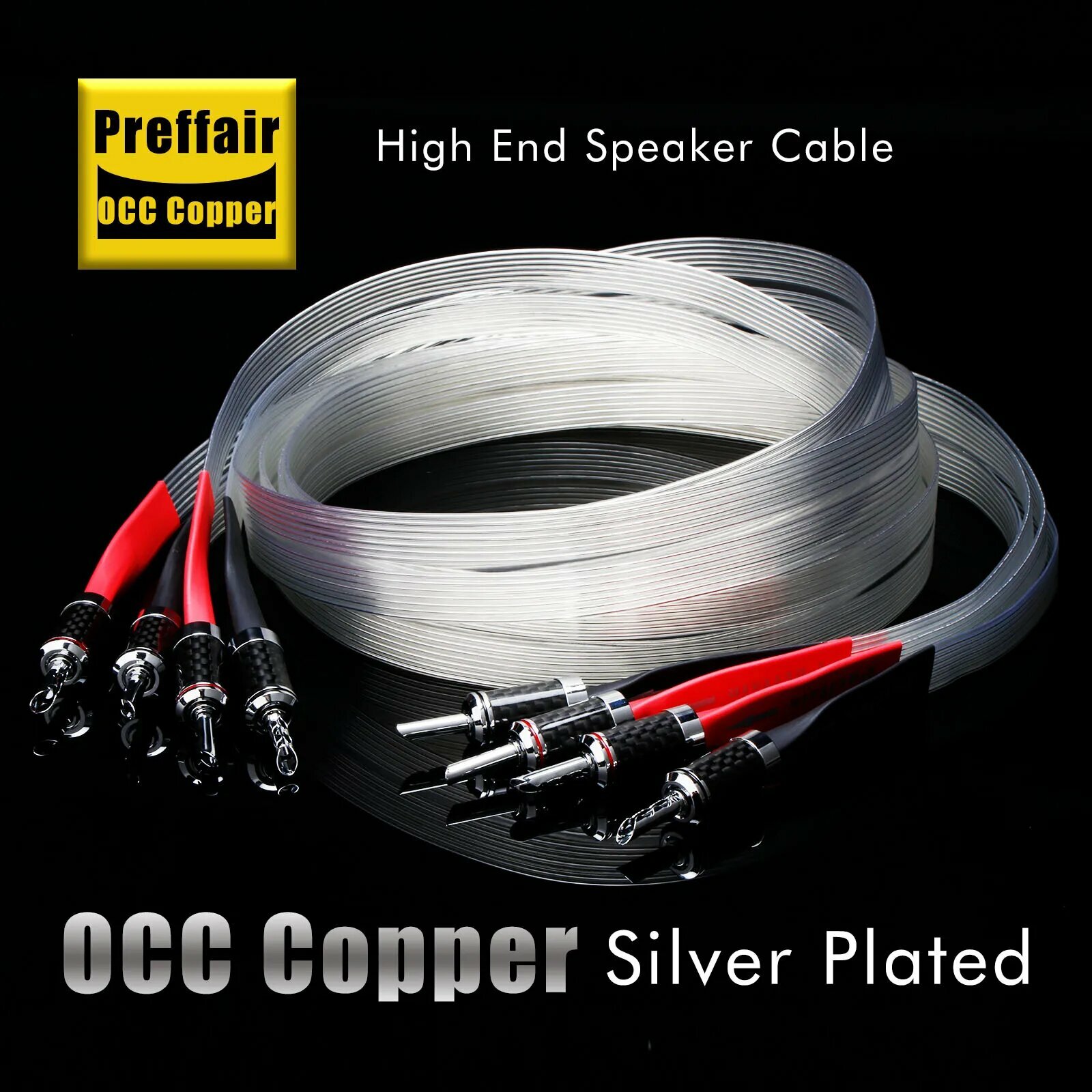 Кабель Preffair Horn BFA 7n OCC для акустики, пара 2B TO 2B, 3 м