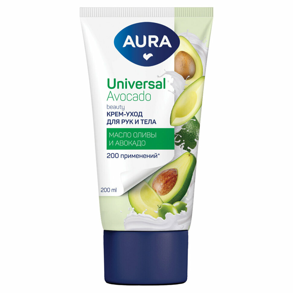 Крем для рук и тела 200 мл, AURA Total Care "Универсальный", 14972, 702037