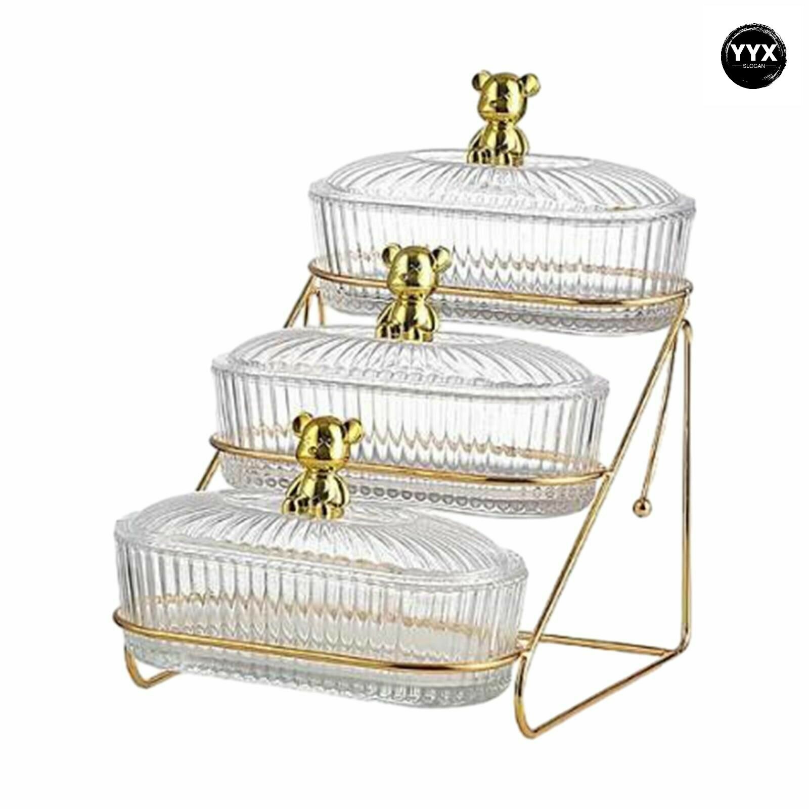 Менажница с крышкой, конфетница, сервировочная тарелка