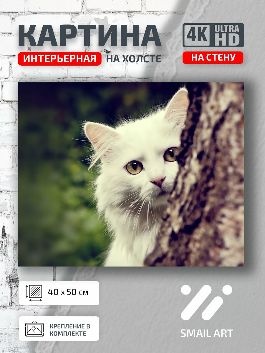 Картина на холсте интерьерная 40 на 50 на стену Дерева Animal для кабинета animal style
