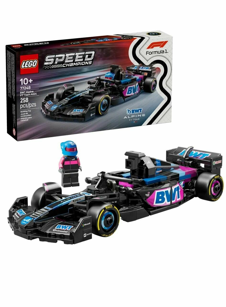 77248 Конструктор LEGO Speed Champions BWT Alpine F1 Team A524 Race Car Гоночный автомобиль 258 деталей