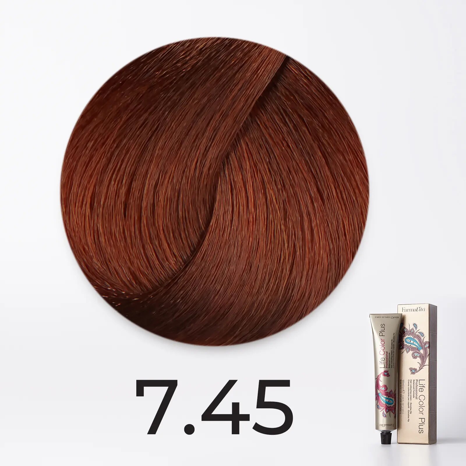 FarmaVita Краситель для волос Life Color Plus 7.45 Блондин тициан, 100 мл