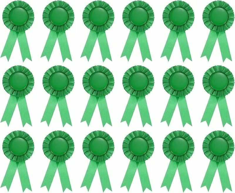 PATIKIL Пустая награда, 18 шт. розеток, лента для почетной награды для DIY, вечеринки, свадьбы, соревнования, спорта, черная
