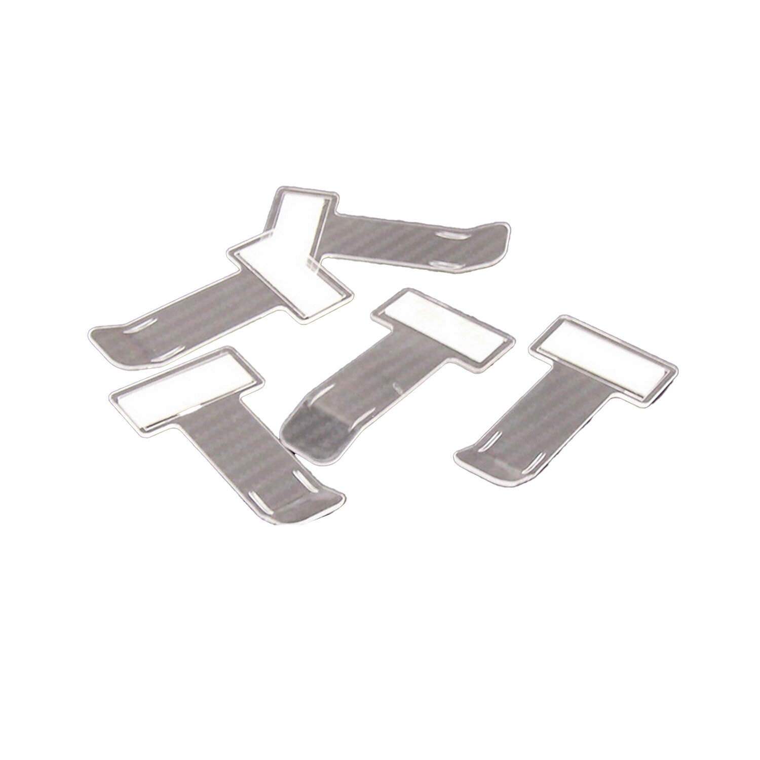5 Pieces Transparent Plastic Car Parking Ticket Holder Clip with Adhesive Tape for Car Windshield Windscreen Tickets Holder