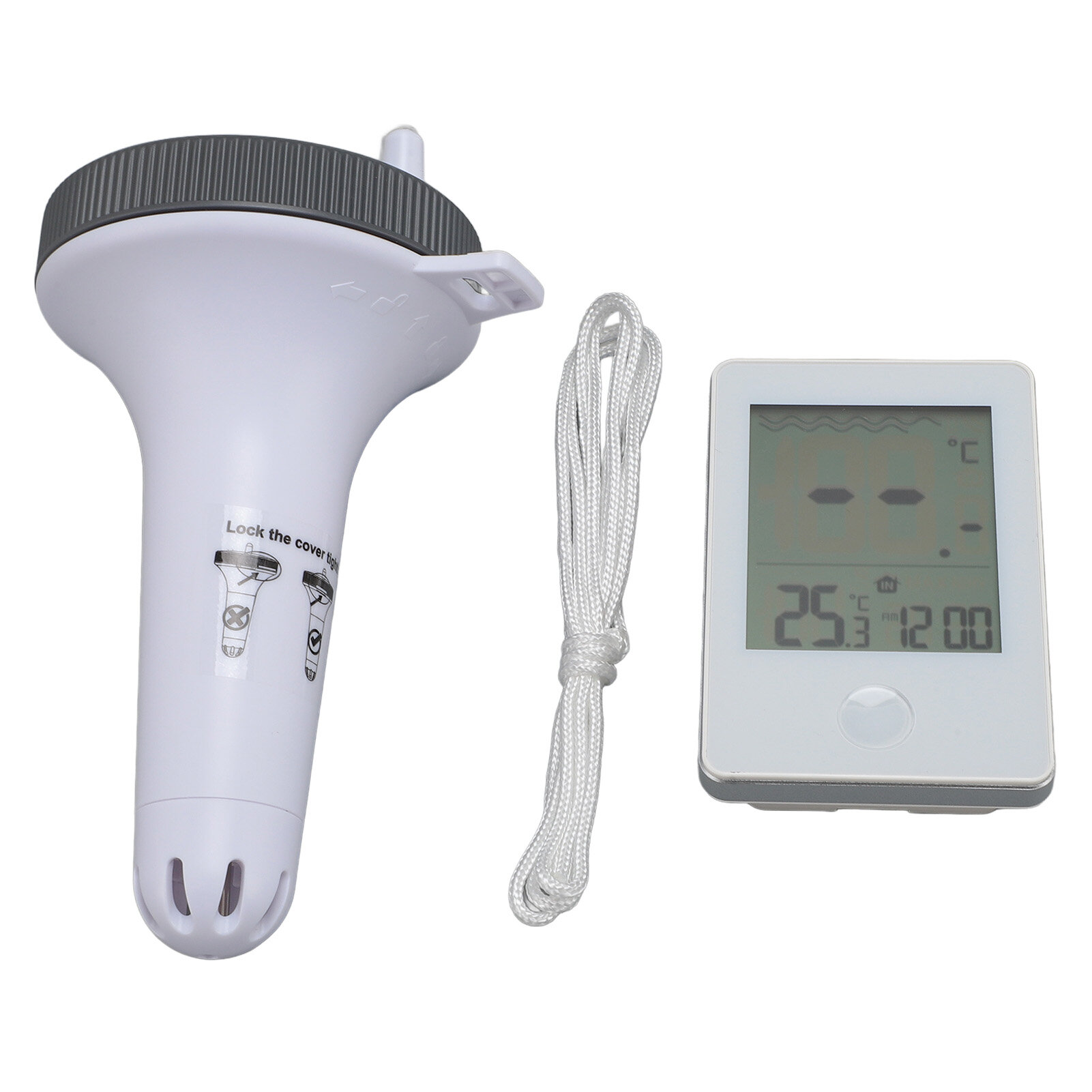 Pool Thermometer with Digital Display Easy Read Waterproof Floating Wireless for Swimming Pools Spa Hot Tub