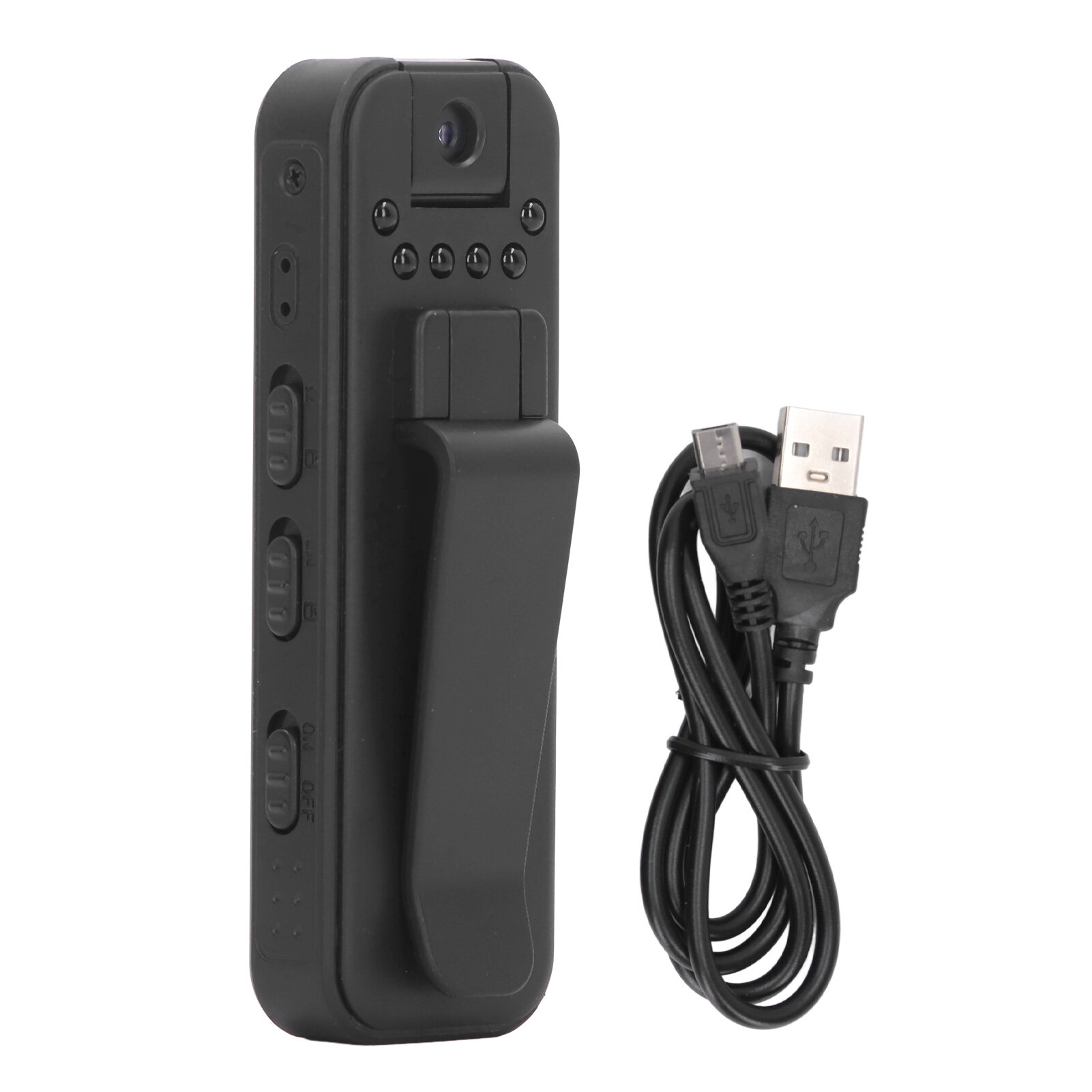 Ежедневный видеорегистратор 1080P HD Night Visual с нательной камерой, вращающимся объективом и креплением на заднюю часть корпуса