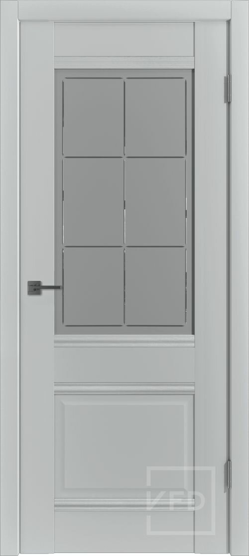 Дверь межкомнатная Emalex ЕС2 700*2000 Steel (Crystal cloud)