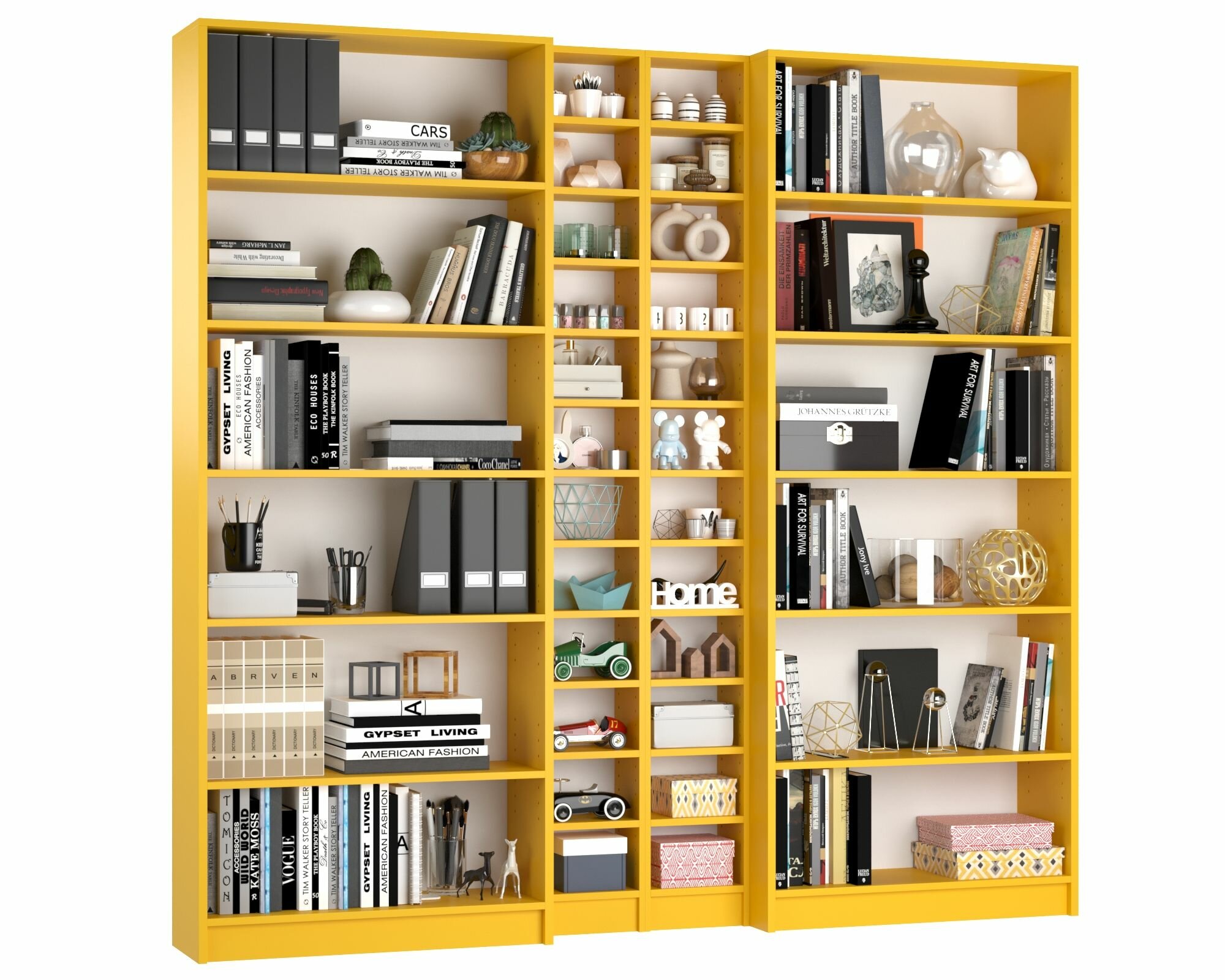 Стеллаж для книг "Билли 19" 200х202х28, солнечный свет