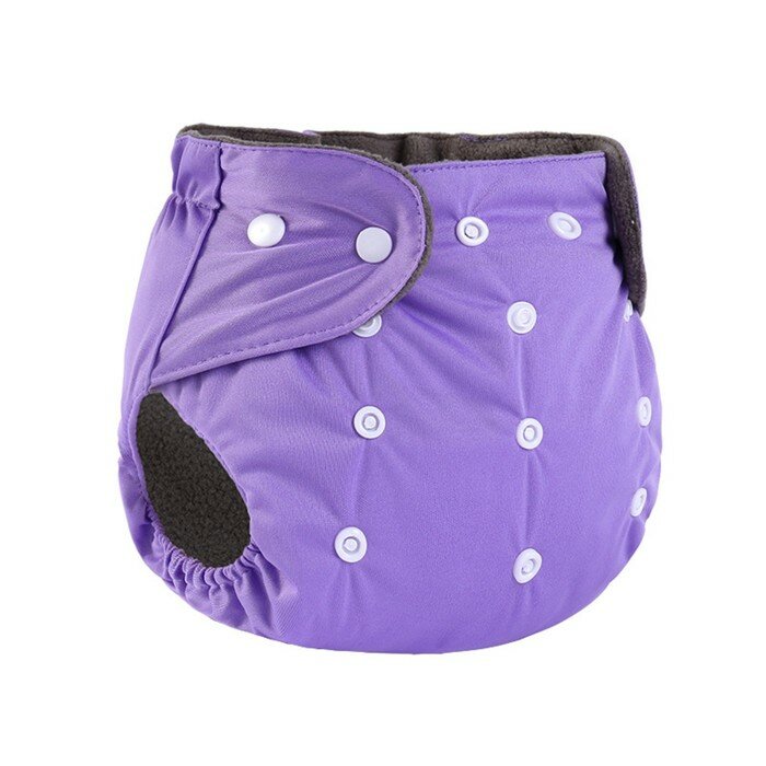 Трусики-подгузник, многоразовый, угольно-бамбуковая ткань, цвет фиолетовый, от 0-36 мес, 9050604