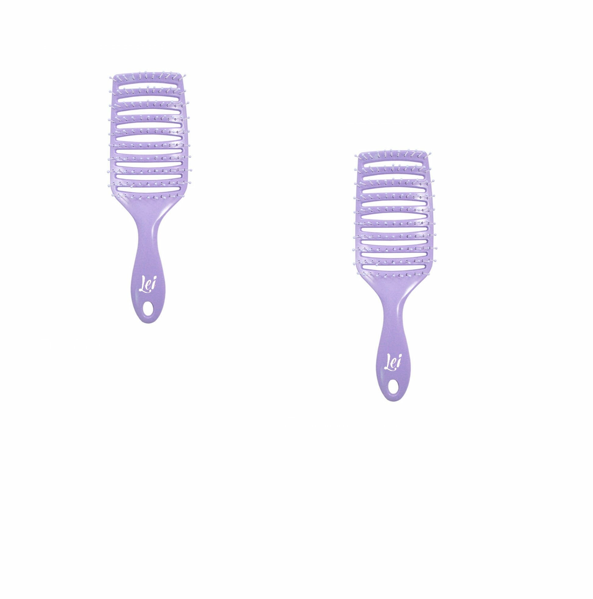 LEI Расчёска вентиляционная 130, фиолетовая, 2 уп