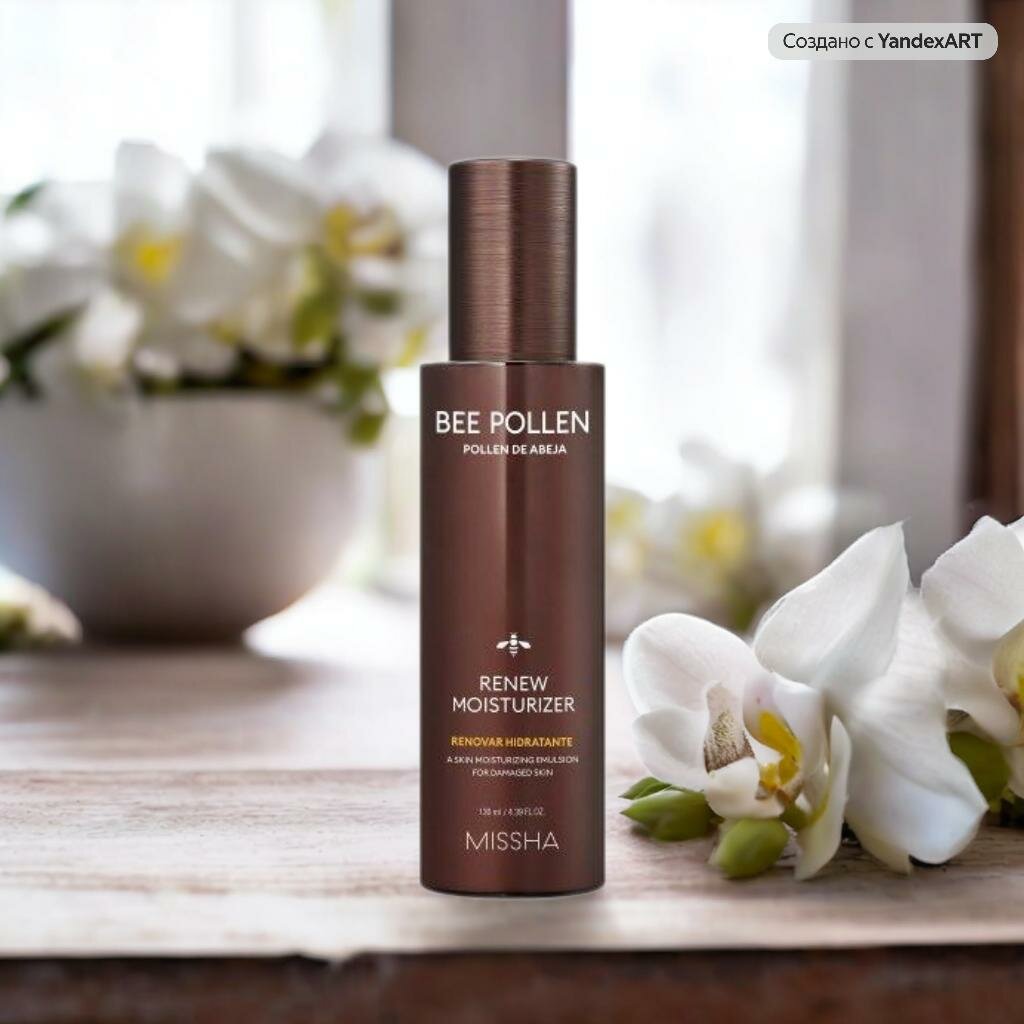 Эмульсия для лица с экстрактом пчелиной пыльцы, Missha, Bee Pollen Renew Intense Moisturiser, 130 мл