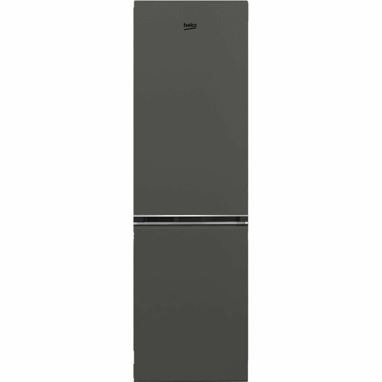 Двухкамерный холодильник Beko B1RCSK312G, серый, 300 л, 270 кВтч/год, покрытие - металл, 4 полки, класс - А+