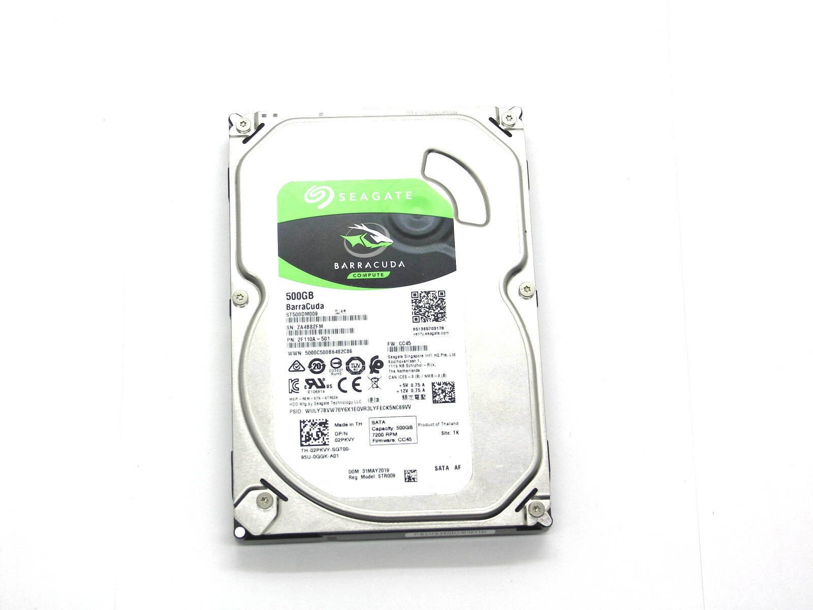 Жесткий диск 3,5" 500Gb Seagate ST500DM009 7200 rpm SATA