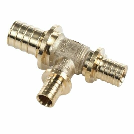 Тройник с уменьшенным боковым и торцевым проходами рехау RAUTITAN 11080831001 для труб из сшитого полиэтилена аксиальный 25-16-20 MX