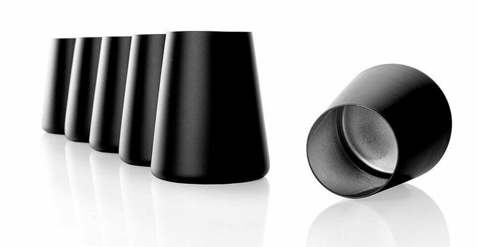 Набор стаканов Stolzle Power, 380 мл, черный/серебряный, 6 шт.