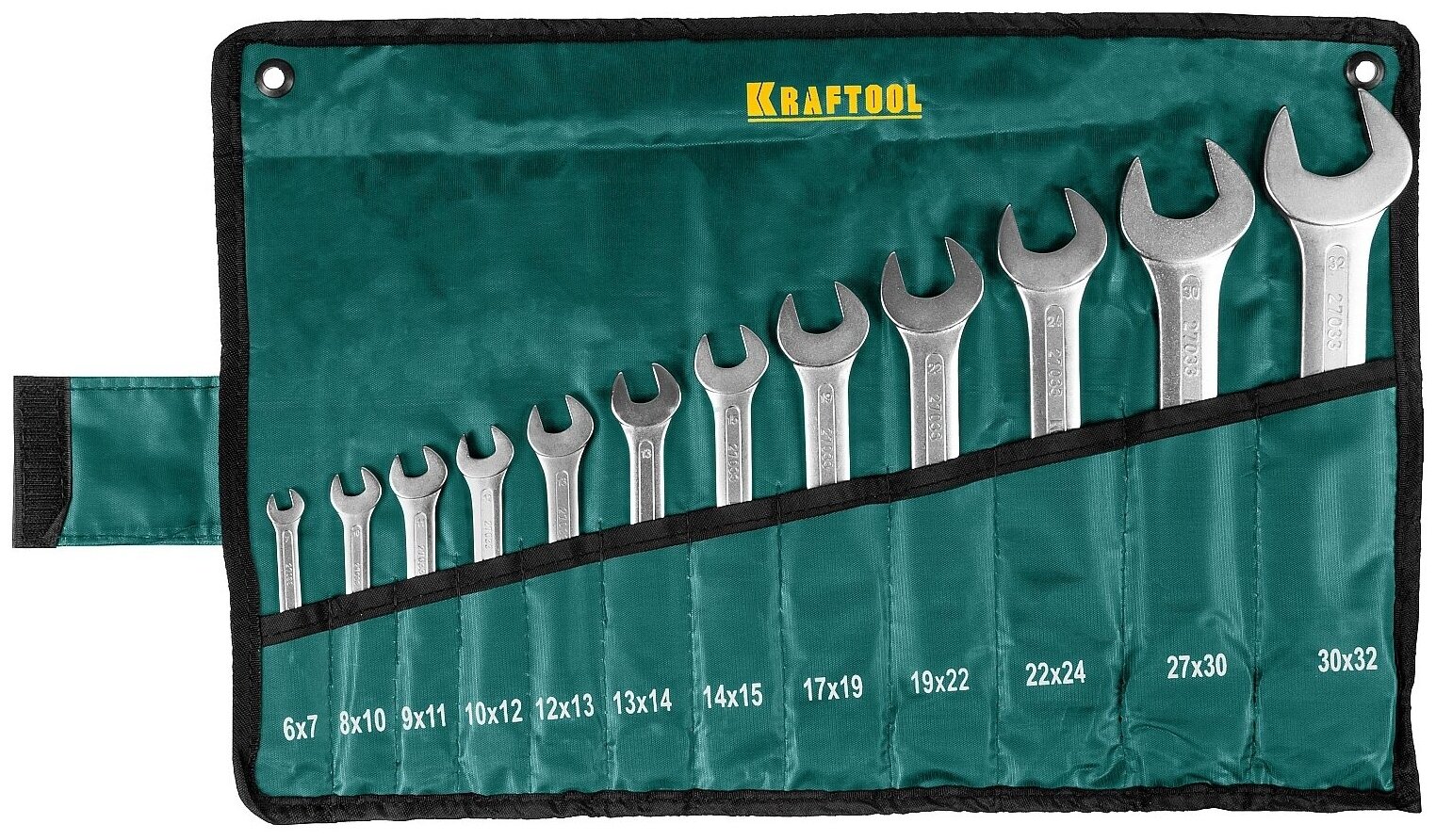 Набор рожковых гаечных ключей KRAFTOOL 12 шт 6 - 32 мм 27033-H12