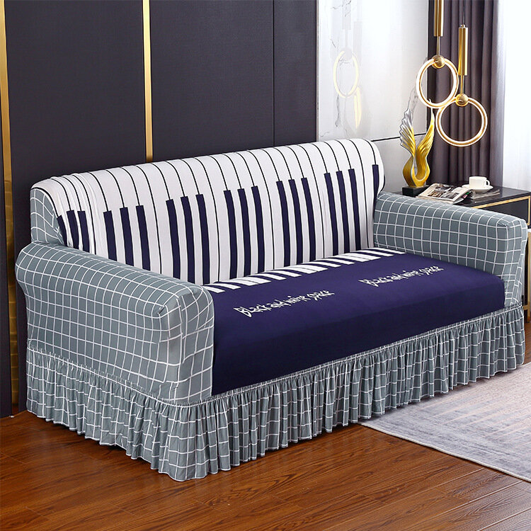 Вязаный печатный чехол для дивана, полный чехол для дивана, универсальный чехол для дивана на все сезоны, оптовая продажа