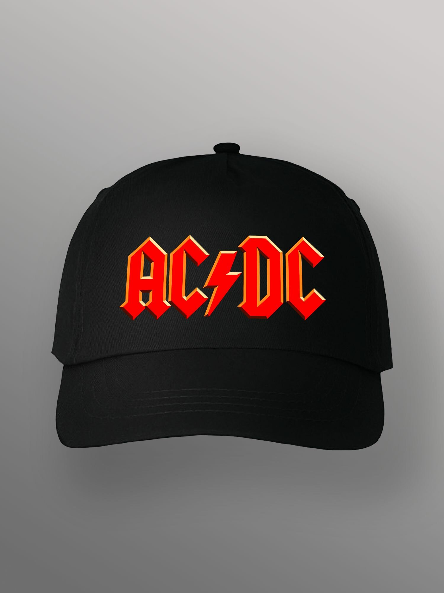 Бейсболка Top Fun AC/DC ac dc для мужчин и женщин, размер 56-58, черный — фото 1