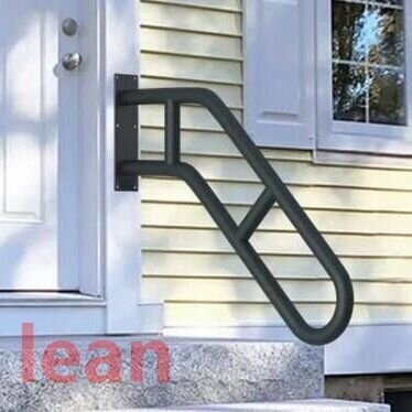 Настенные поручни для наружных лестниц, U-образные лестничные поручни от 1 до 2/3 ступеней