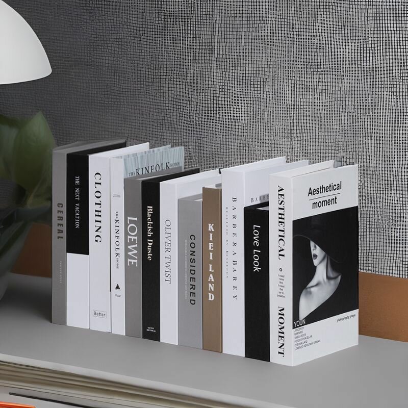 12 модных и роскошных поддельных книг, декоративные имитации книг