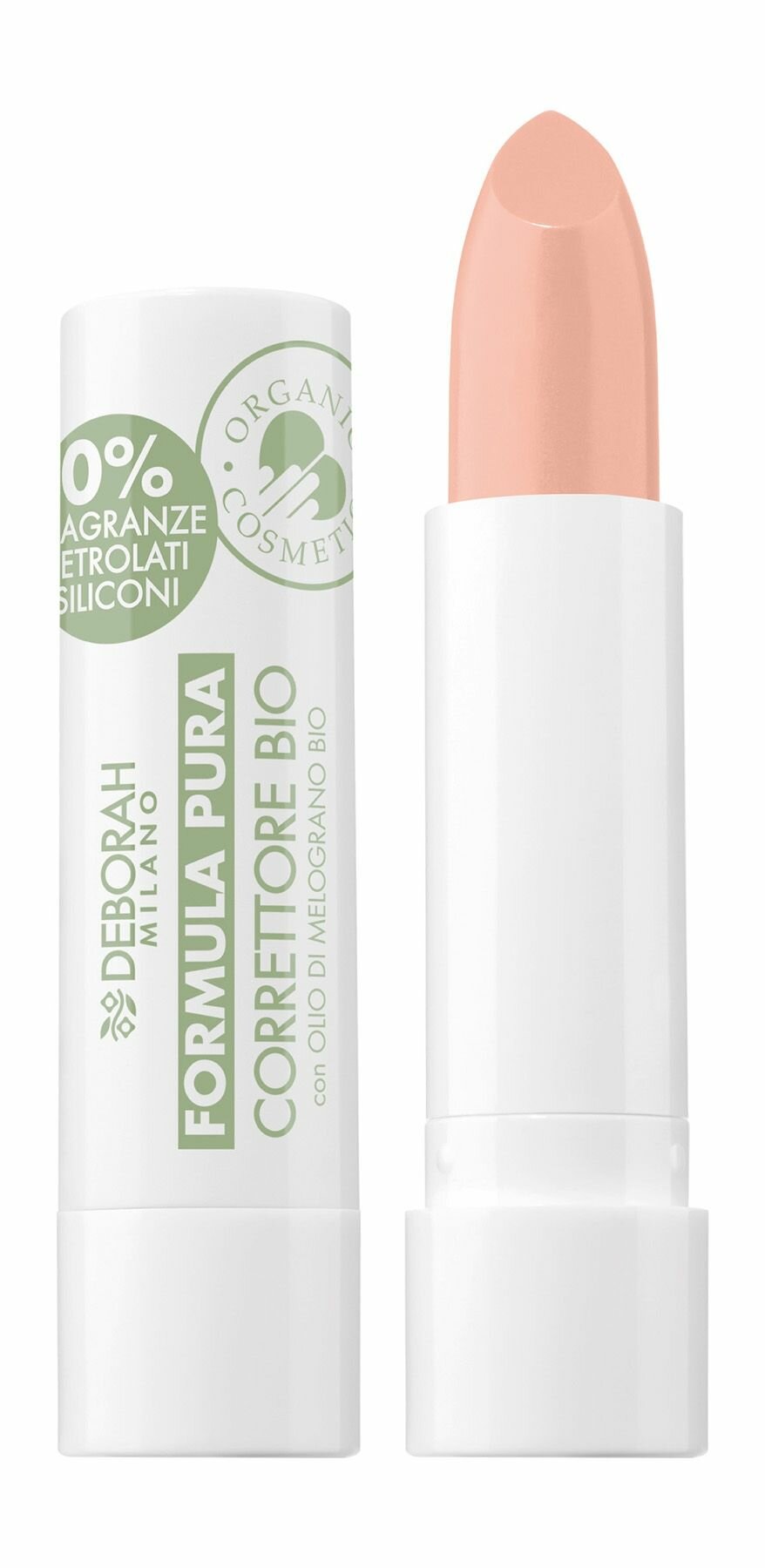 DEBORAH MILANO Консилер стик Formula Pura Correttore Bio, 4,95 г, 02