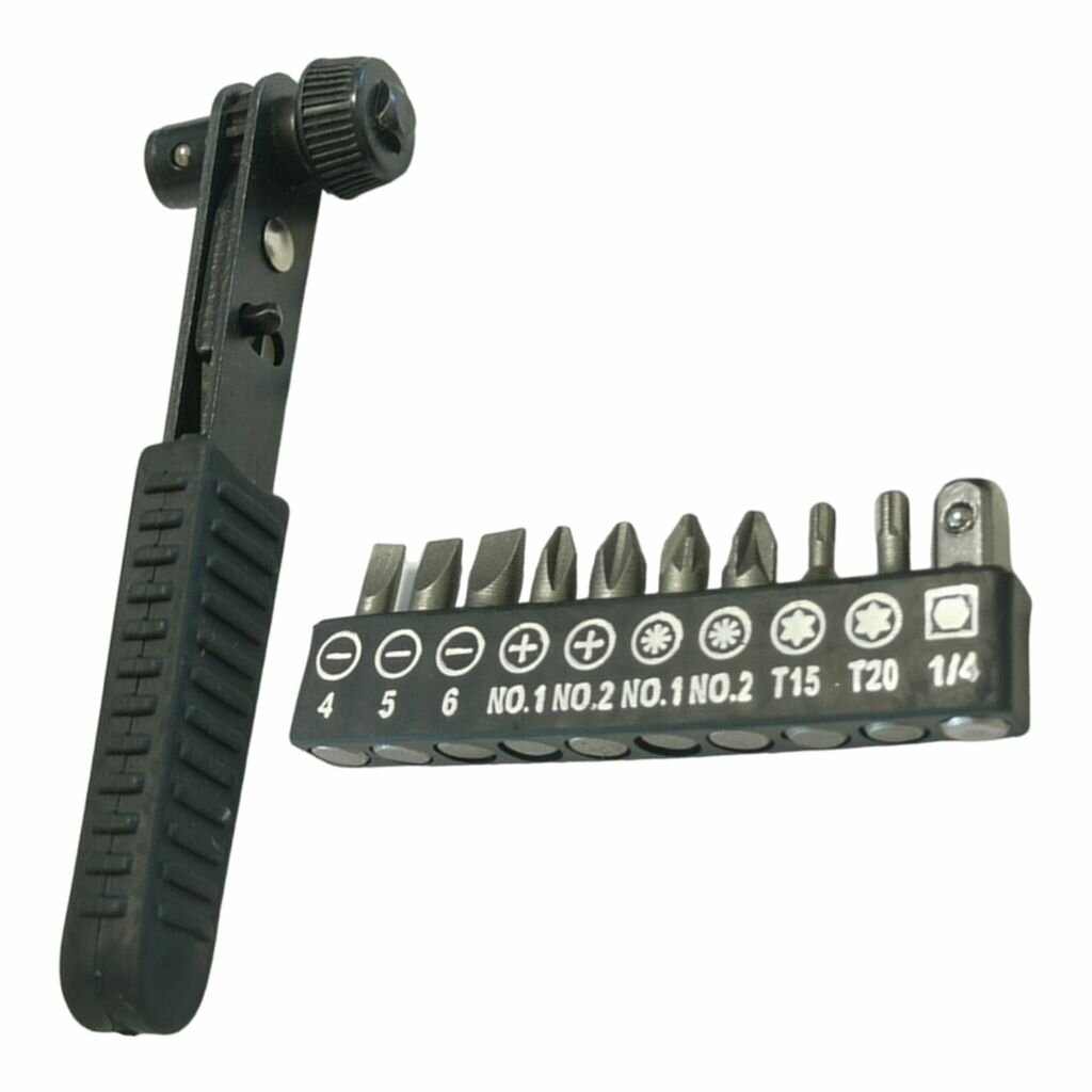 Принадлежности для инструментов, Быстроразъемный ключ с храповиком диаметром 1/4 дюйма с ручкой