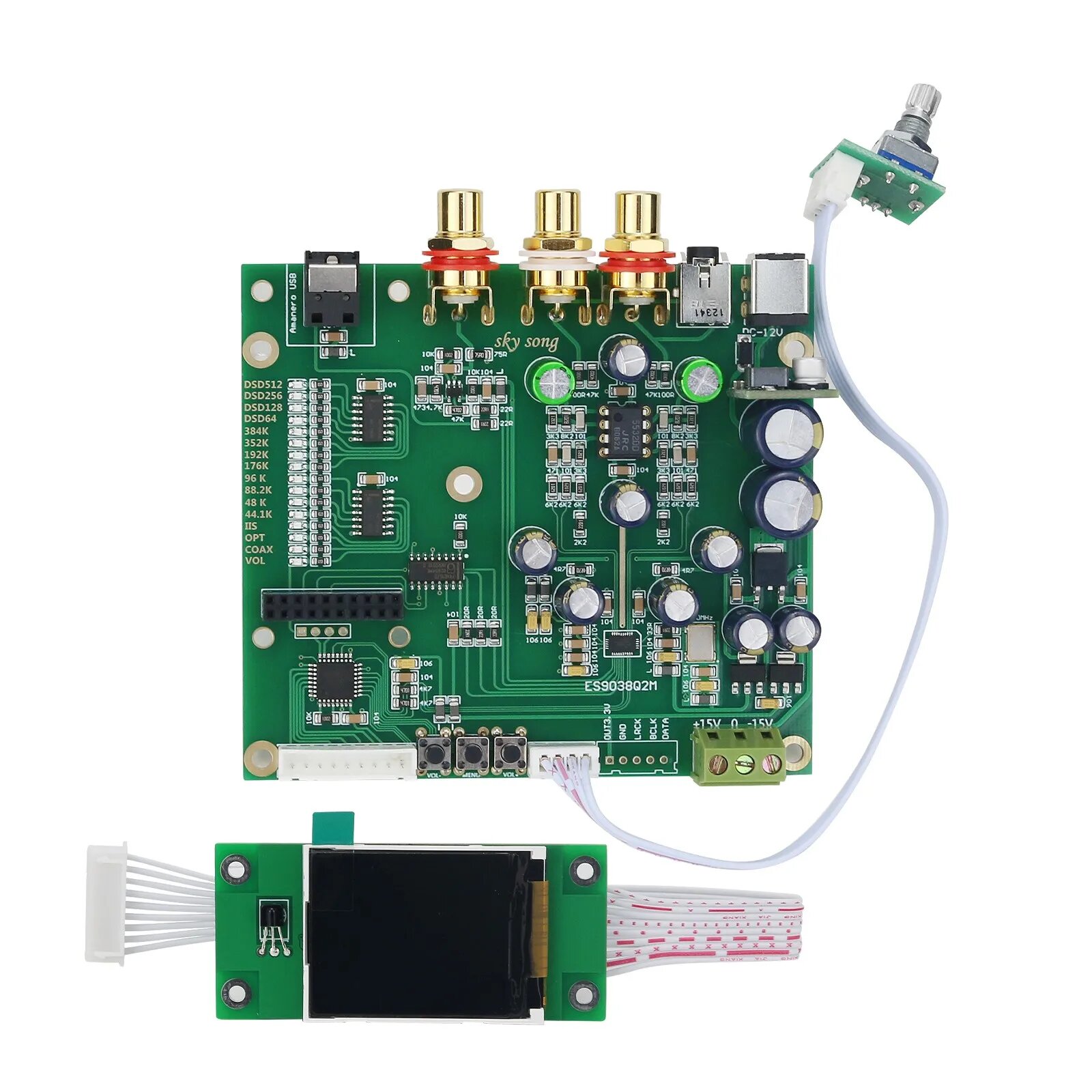 Wishcolor Sky Song ES9038Q2M DAC плата DAC Board Decoder