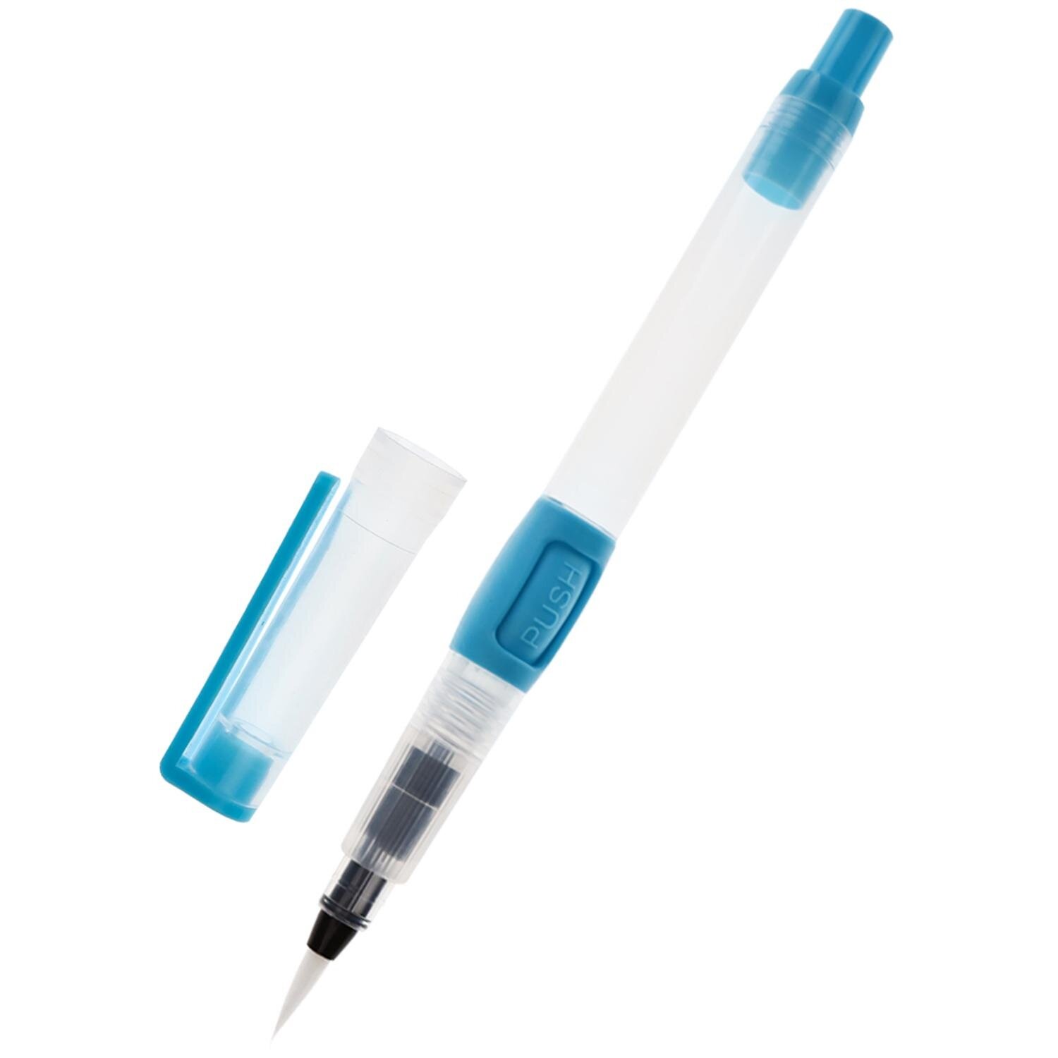 Кисть с резервуаром для воды Проф-пресс нейлон, размер М, подходит для путешествий (НК-2923)