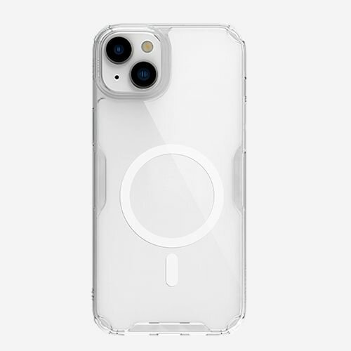 Чехол для смартфона Apple IPhone 15/Nillkin TPU Pro Magnetic Case прозрачный белый