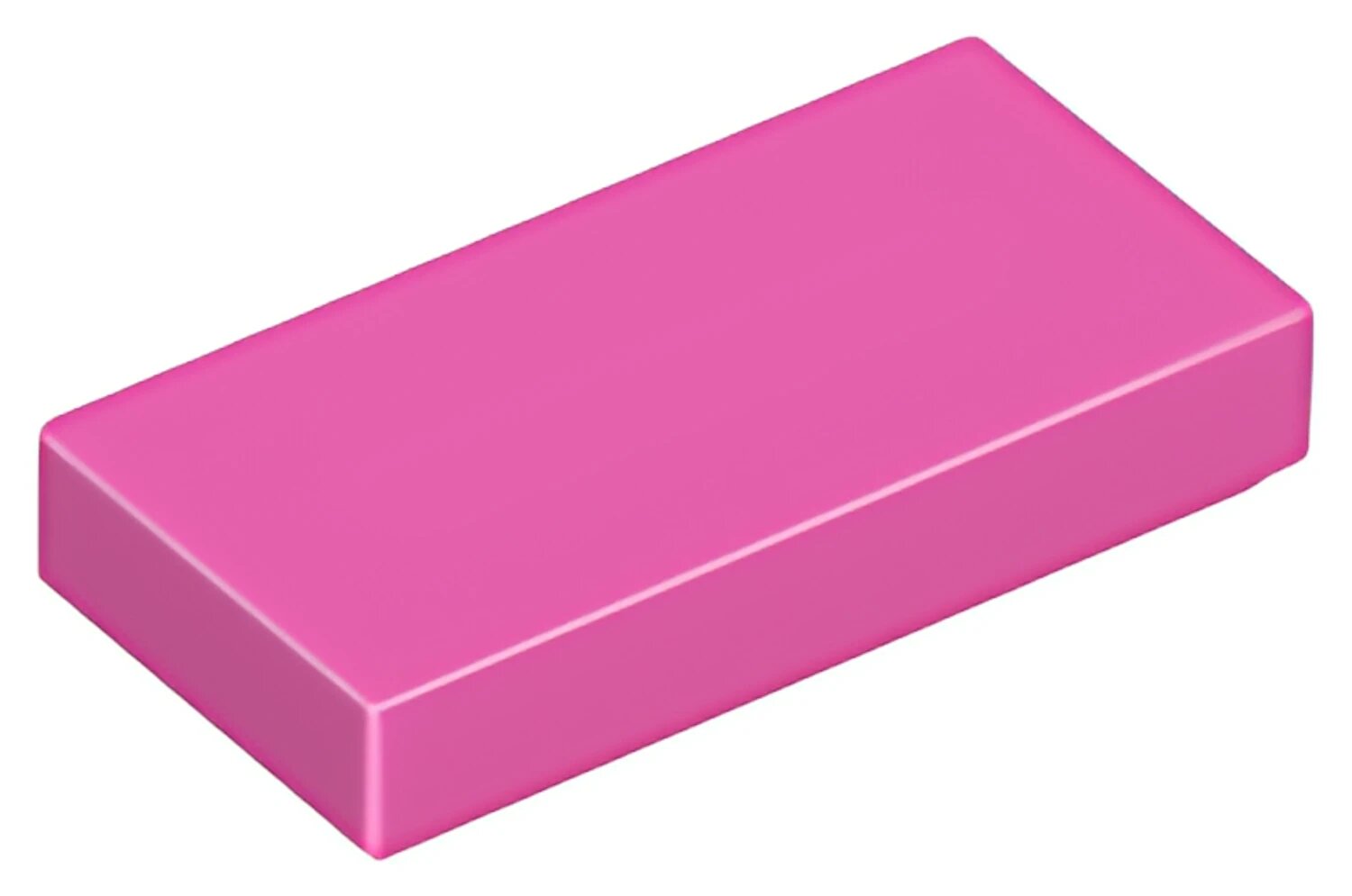 Деталь LEGO Tile 1 x 2 with Groove 3069b Dark Pink U