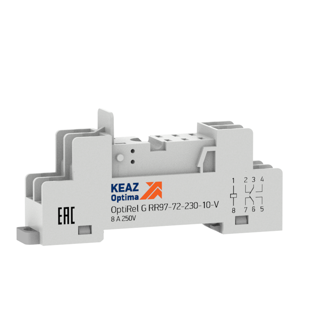 Розетка для реле OptiRel G RR97-72-230-10-V / КЭАЗ 4600572426657