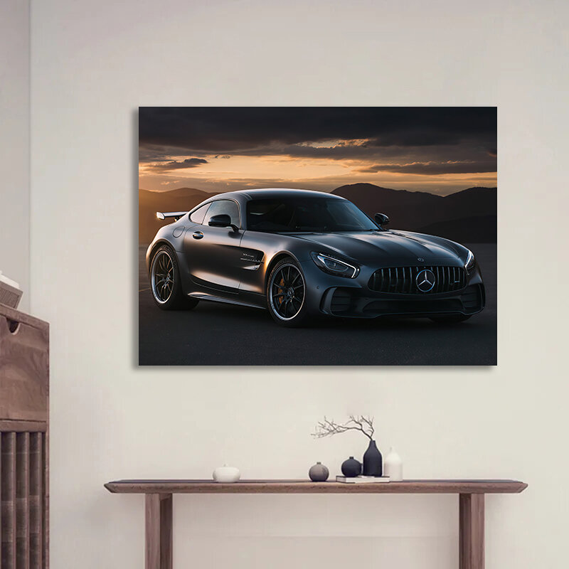 Картина авто / мерседес, картины на стену для интерьера / мужчине, 20х30 см.