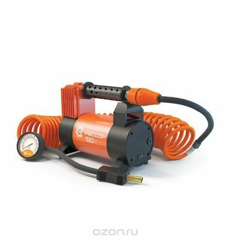 Компрессор автомобильный Агрессор AGR-50, металлический, производительность 50 л/мин, 12В, 280Вт Агрессор AGR50