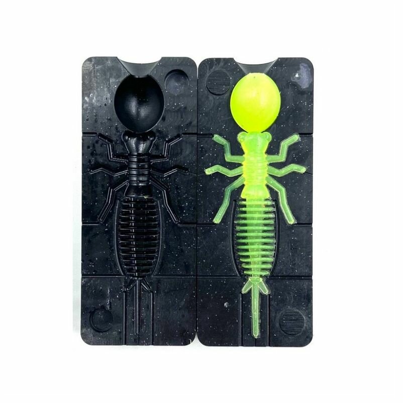 Форма для литья рыболовных силиконовых приманок Lavra 2", 50mm, 1 место