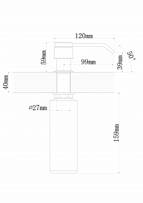 Диспенсер Florentina Рондо FL бежевый 703.727.0000.104