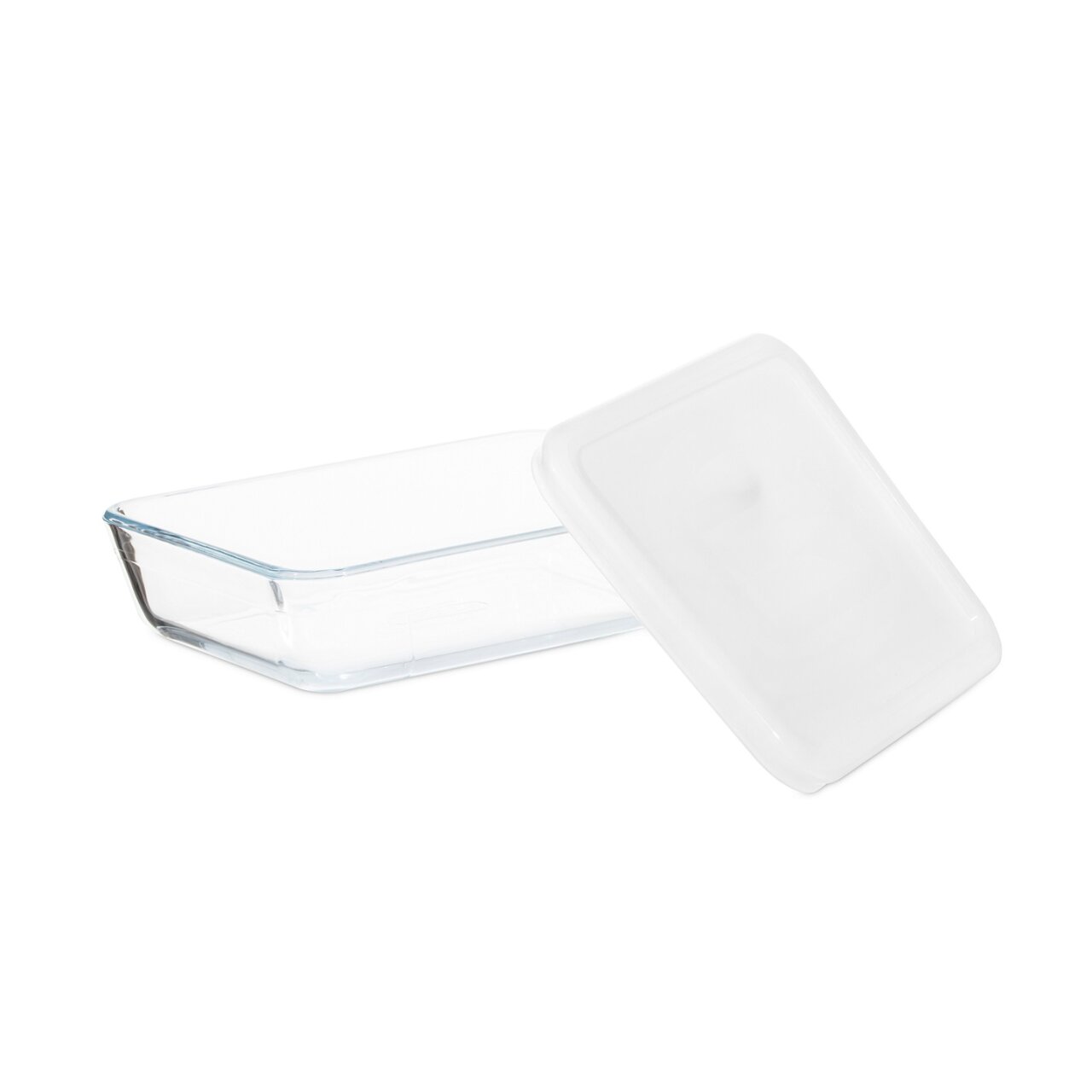 PYREX Cook&Freez жаропрочная форма из стекла для запекания с крышкой 0.8л 19×14×5см