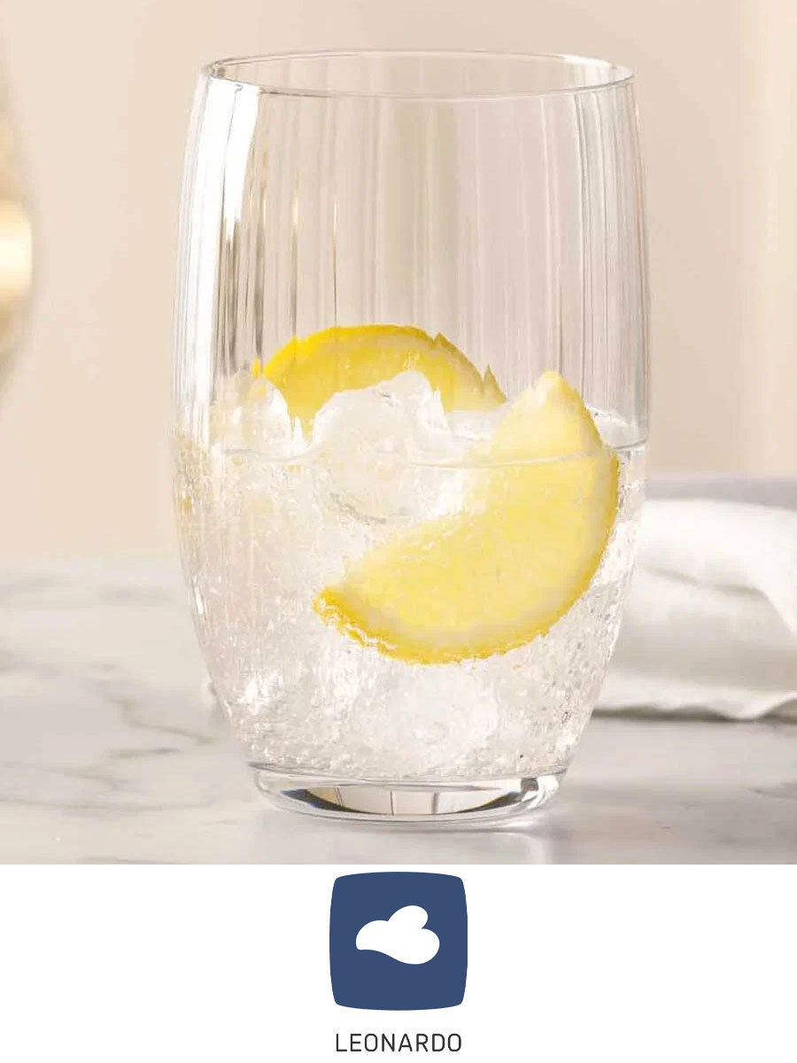 Стакан Leonardo Poesia 460 мл, 12.5х8 см, стекло, прозрачный