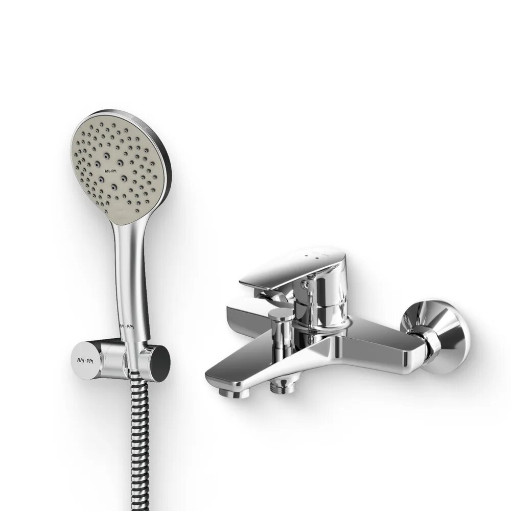 Душевой комплект Смеситель AM.PM Gem F90A10000 / Гарнитур F0119000 хром