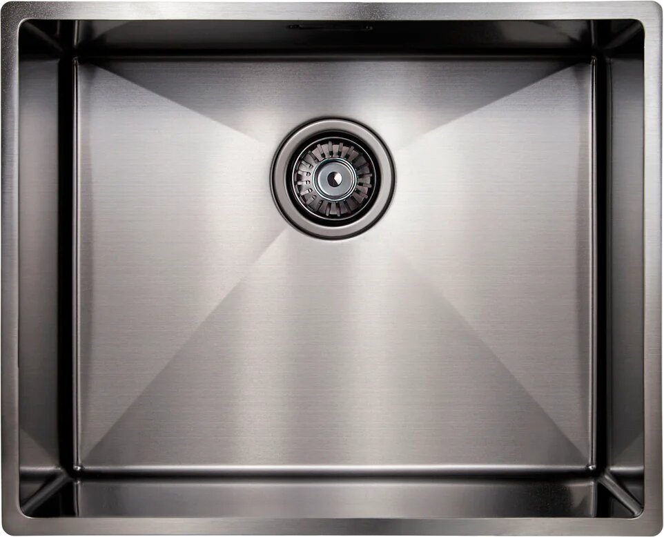 Мойка кухонная Kaiser KSM-5345 металлическая, 53x43, прямоугольная, мойка для кухни, под столешницу, матовая