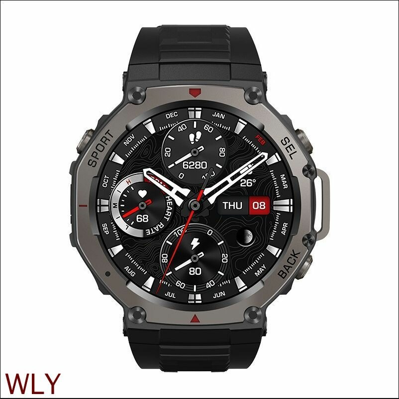 Спортивные часы на открытом воздухе с металлическим корпусом sports DM58 smart watch — фото 1