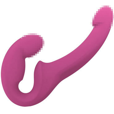 Fun Factory Share Lite, розовый Безремневой страпон анатомической формы