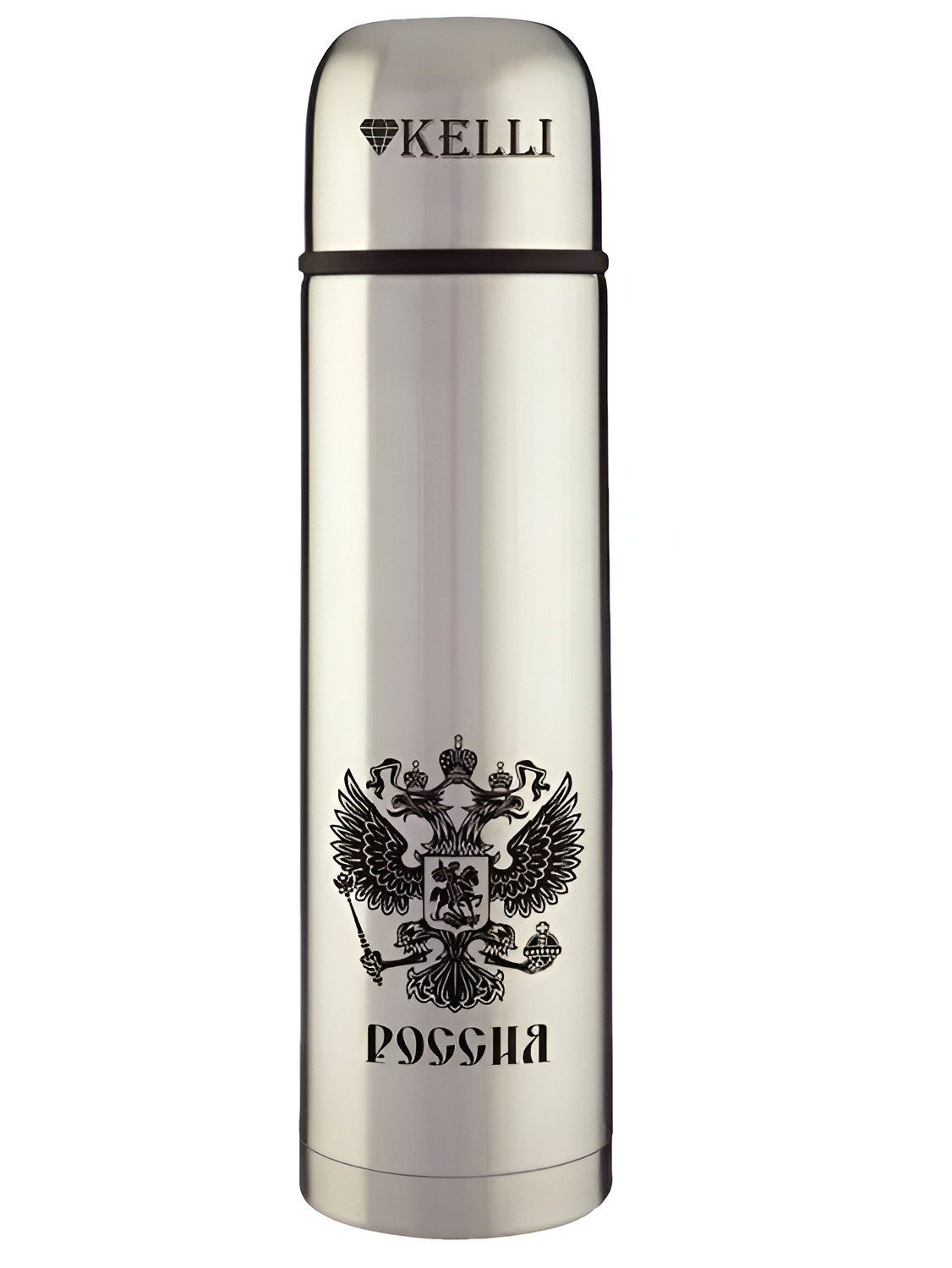 Термос универсальный KL-0908, объем 1.2 л, металл, серебристый