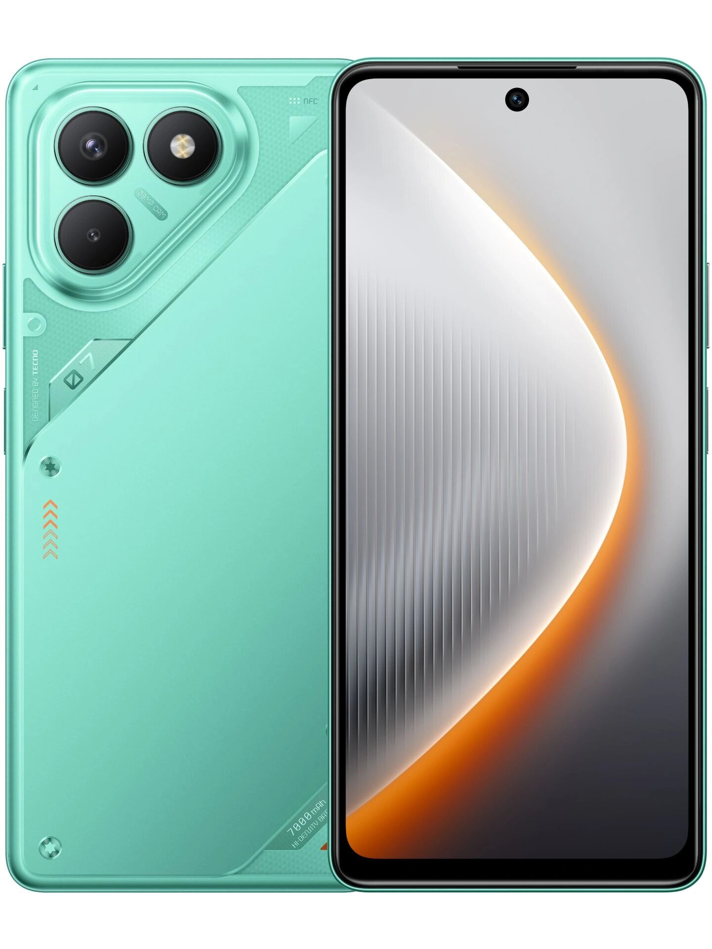 Смартфон TECNO POVA 7 Neo 8/256 ГБ Dual nano SIM, Neon Cyan/зеленый, ЕАС (KZ)