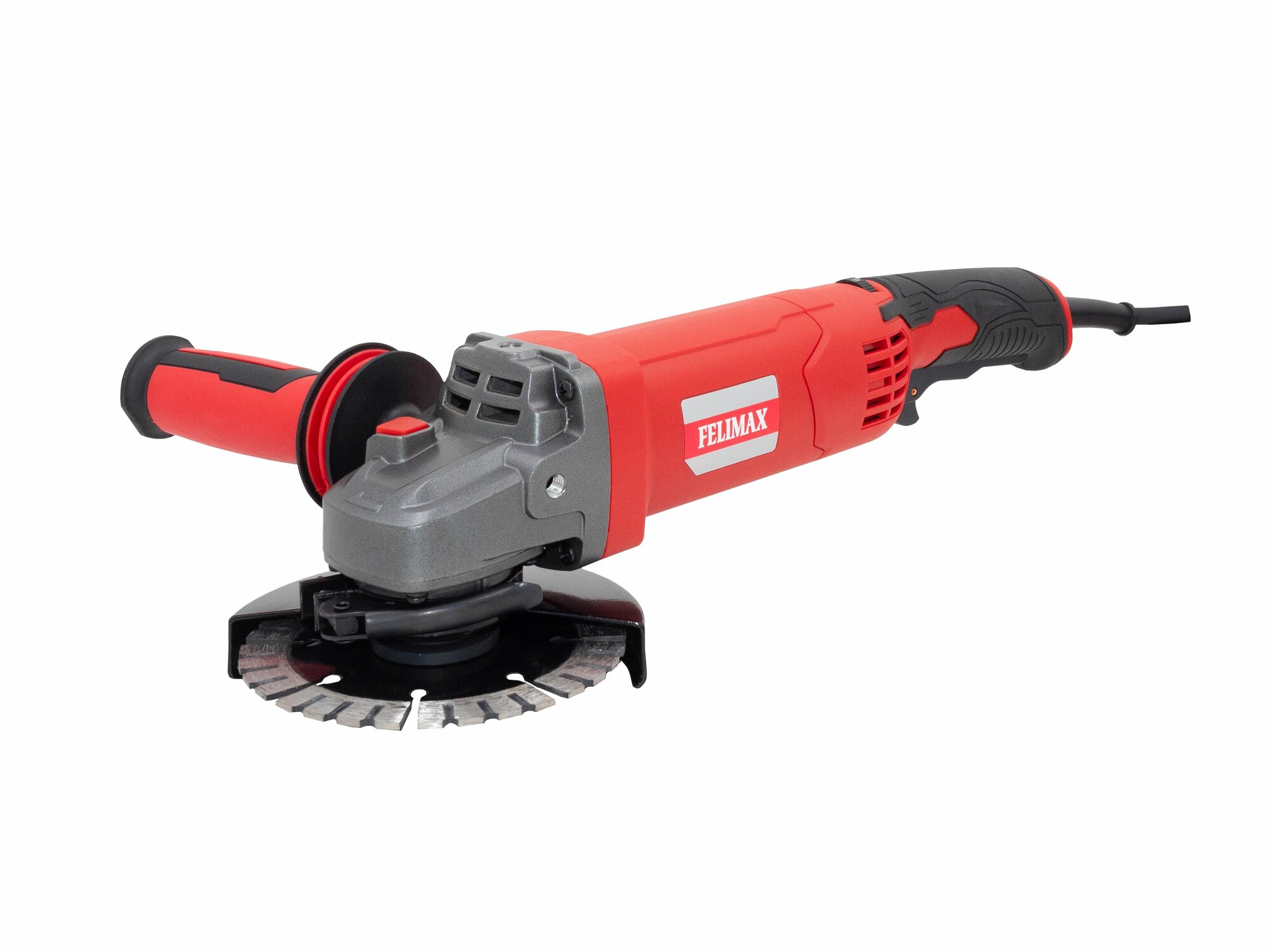 Угловая шлифмашина FELIMAX УШМ-125/1400ЭЛ, 125 мм, 1400 Вт, антивибрационная