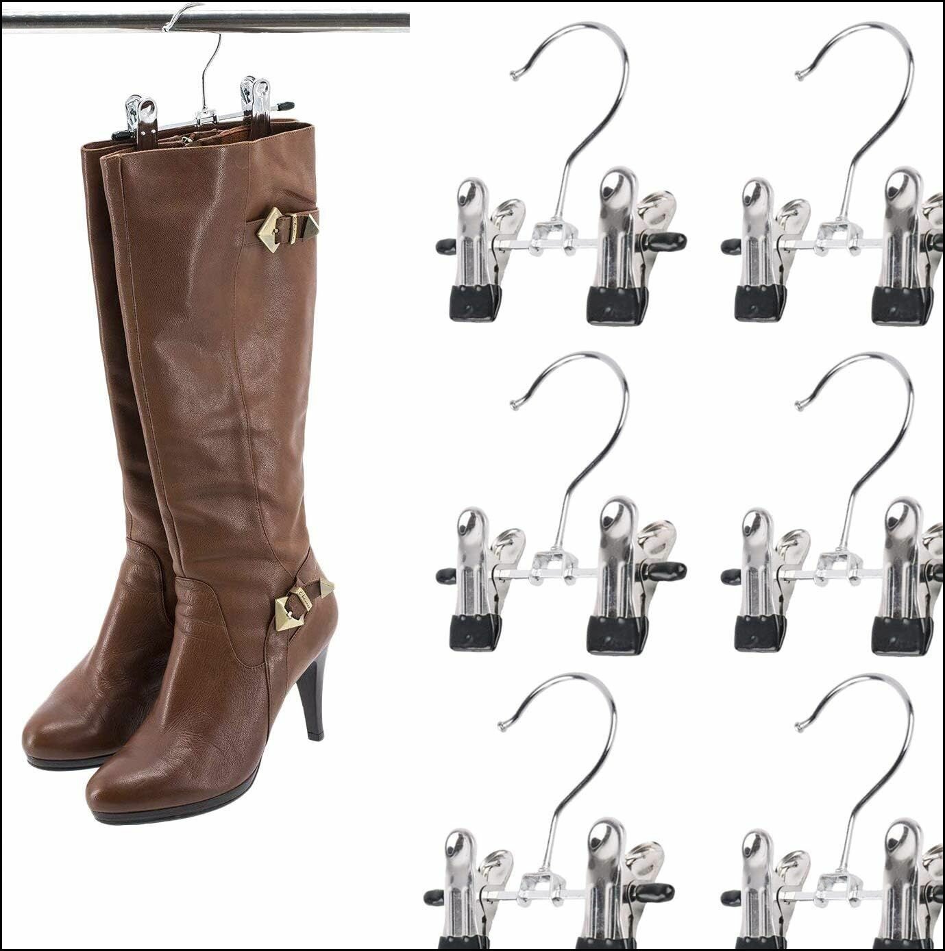 6 шт. регулируемая полка для обуви из нержавеющей стали