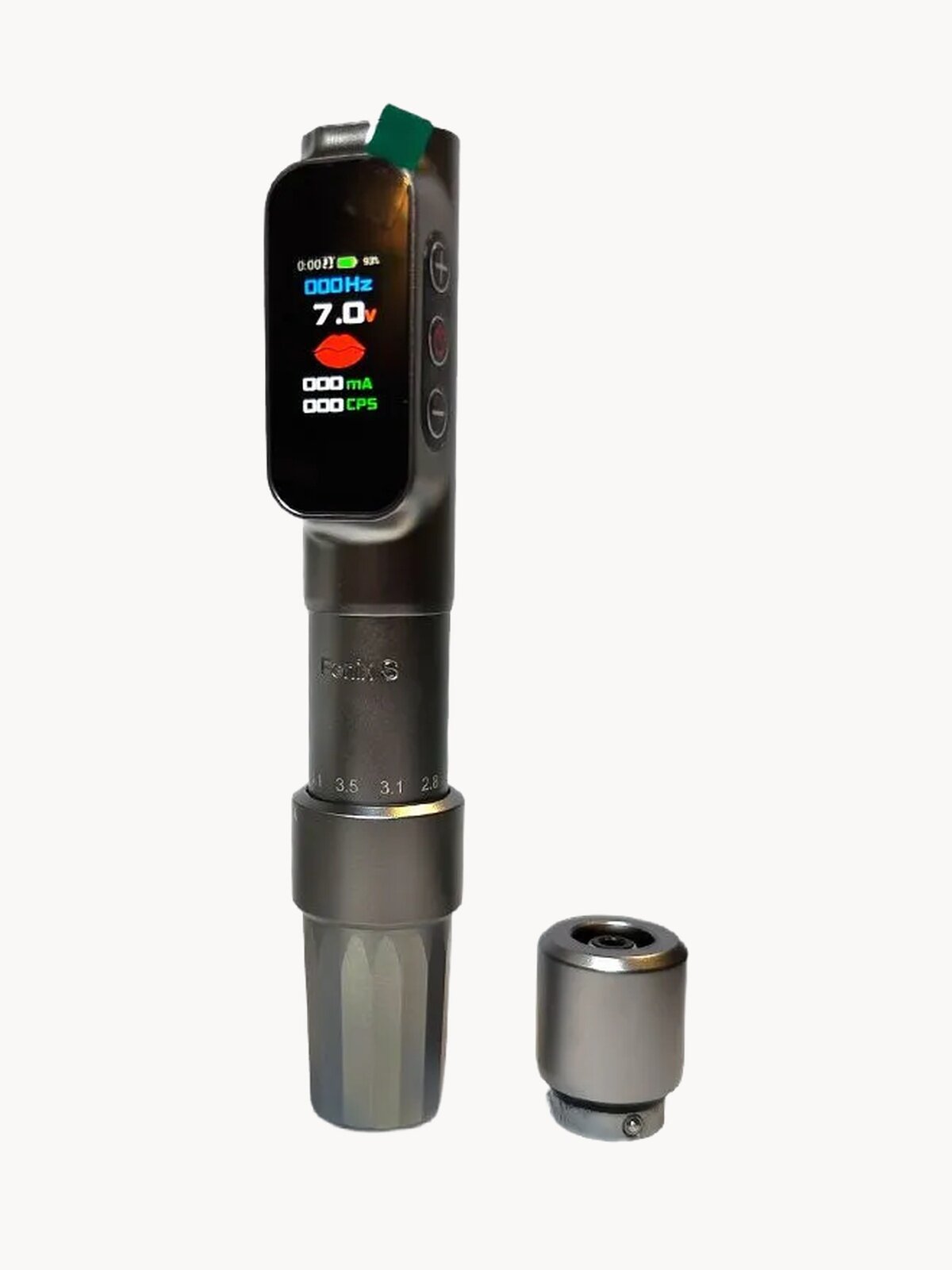 Тату-машинка Defender FENIX S, беспроводная, для перманента и мини тату, серый