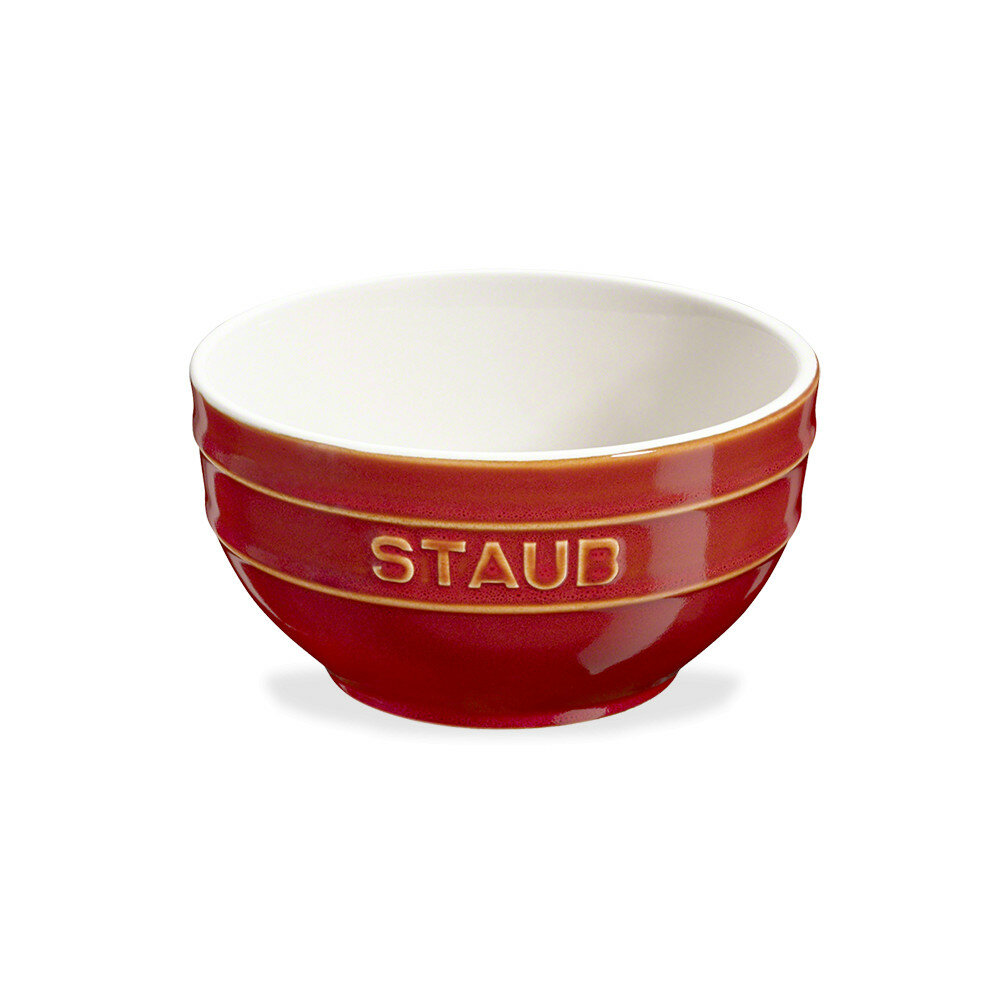 Миска STAUB La Cocotte 40511-863, керамика, красная, 14x8 см, 0,7 л