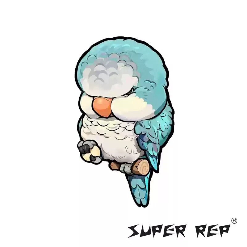 SuperRep Animal Planet Серия благоприятных зверей Магнит на холодильник Красный и зеленый цветок миндаля Фиолетовый Синий Серый Попугай Периферийное магнитное притяжение