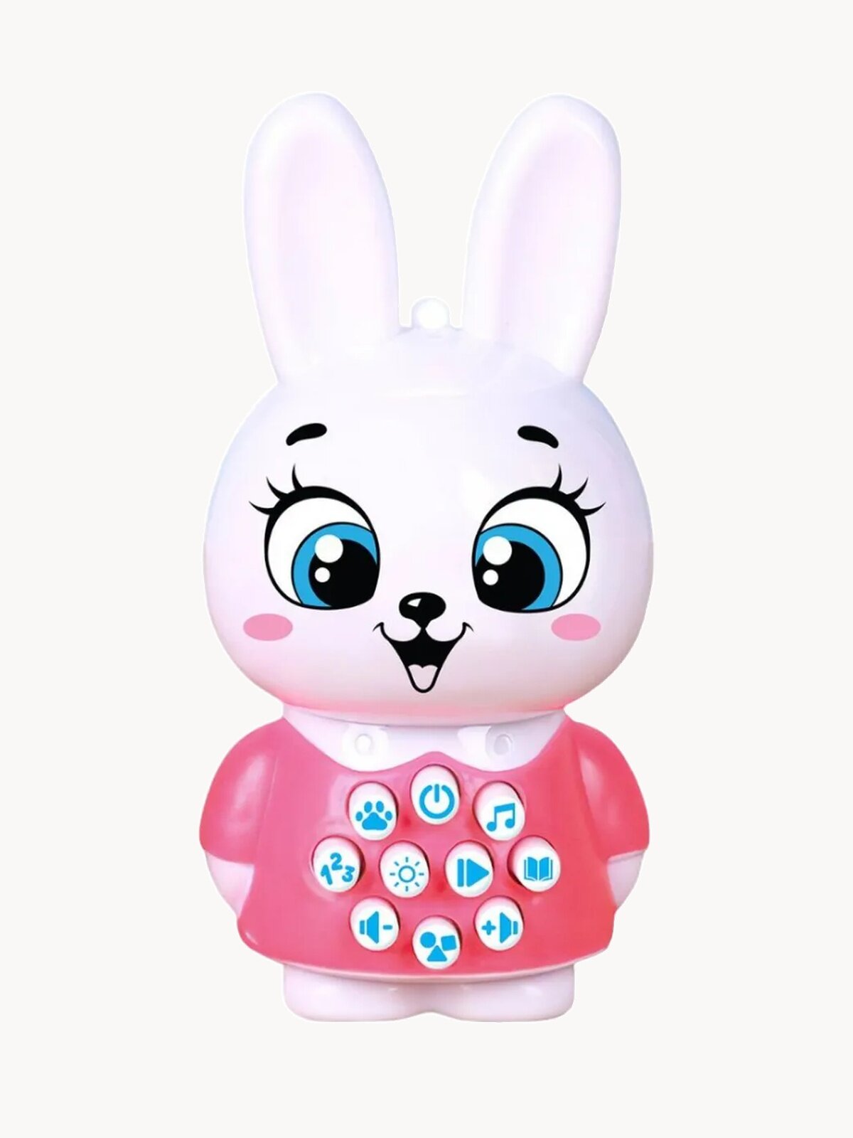 Развивающая игрушка ZABIAKA "Музыкальный зайчик", звуковые эффекты, для детей и малышей